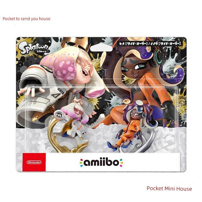 Splatoon 3 amiibo Черно-белая сестра, набор Генерации 3, 2 шт. для Nintendo Switch