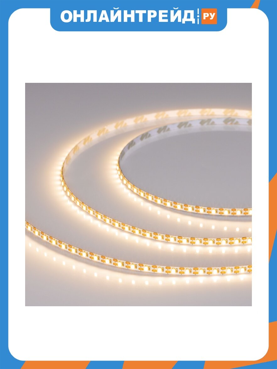 Светодиодная лента Arlight FC-M160-4mm 24V Warm2400-CX1 10 W/m, IP20, 5m резка 1 светодиод (Упаковка 5 метров)