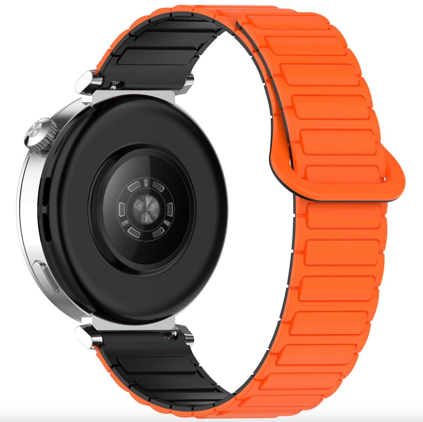 Сменный силиконовый ремешок MyPads, 22мм, для смарт-часов Xiaomi Watch S4 47mm. Оранжевый MyPads
