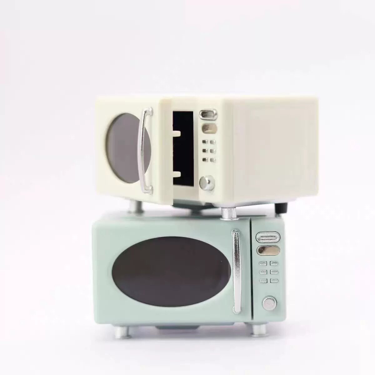 Мини-белая микроволновка для кукольного домика, масштаб 1:12, 11см х 7см х 9см, детская игрушка