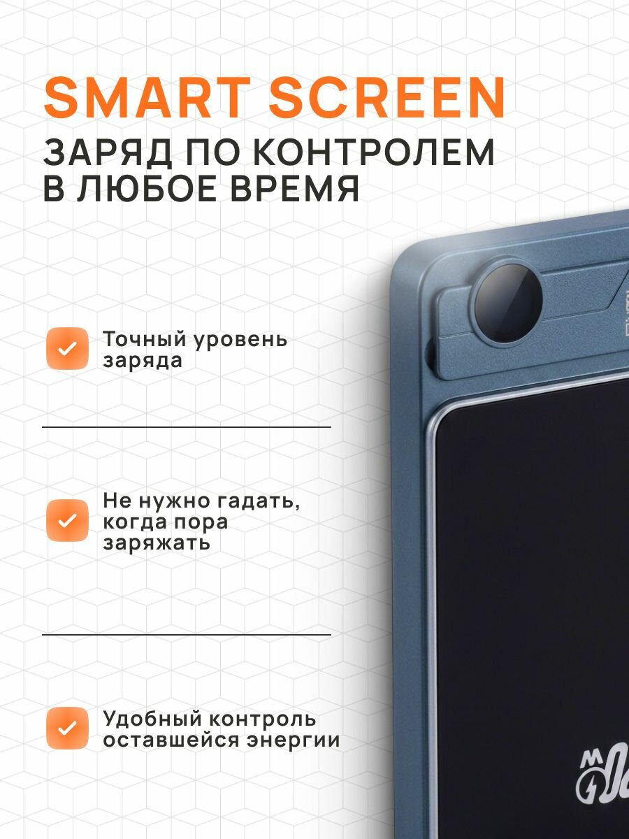 Внешний аккумулятор Powerbank MagSafe Внешний аккумулятор Smart screen, магнитный беспроводной источник питания, три в одном.