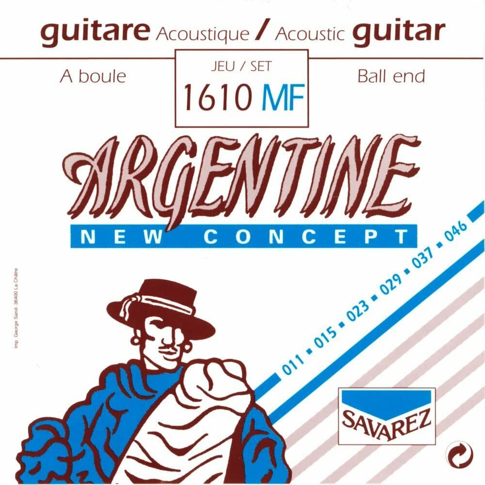 Струны для акустической гитары Savarez Argentine 1610MF 11-46