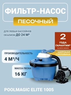 Фильтр-насос Poolmagic Elite 1005 4 куб. м/час