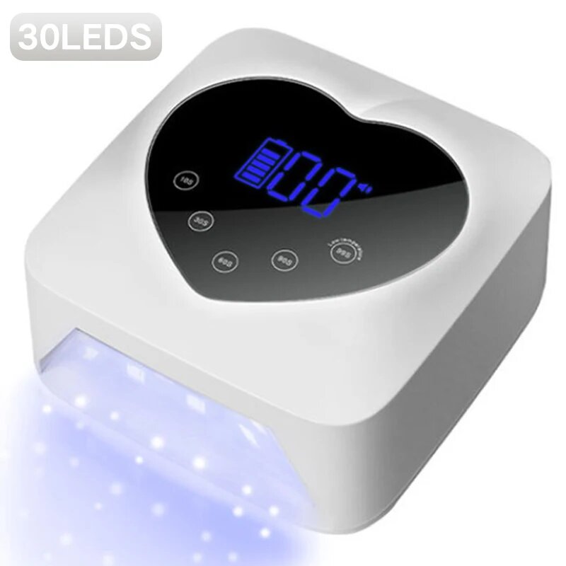 DianaBeauty Беспроводная УФ-лампа для ногтей 30LEDS White, US plug