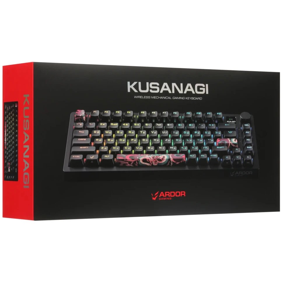 Клавиатура проводная + беспроводная ARDOR GAMING Kusanagi, черный