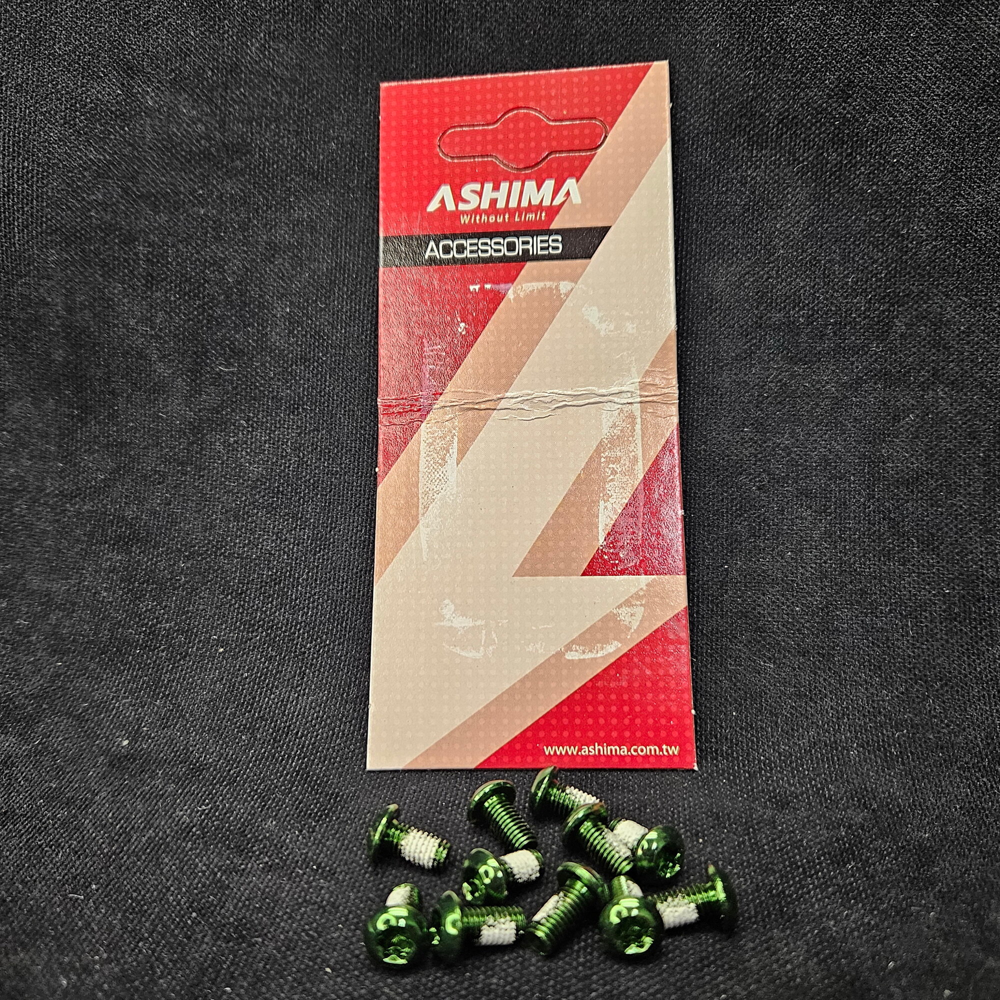 Комплект болтов Ashima AA-RB-ST-GN, 5х10 мм, для роторов, 12 штук, зеленые