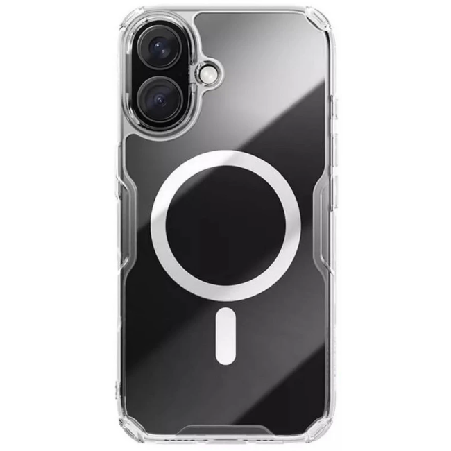 7021565 Nillkin Чехол Nature TPU Pro Magnetic Case, White, (iPhone16 Plus) — фото 1