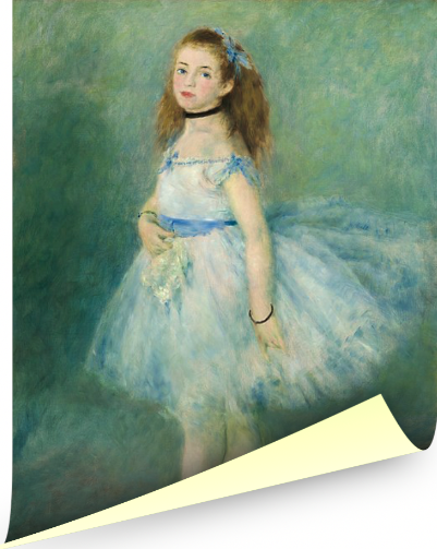 "Танцовщица", Ренуар П, картина для интерьера (репродукция) (50х76 см / без подрамника)