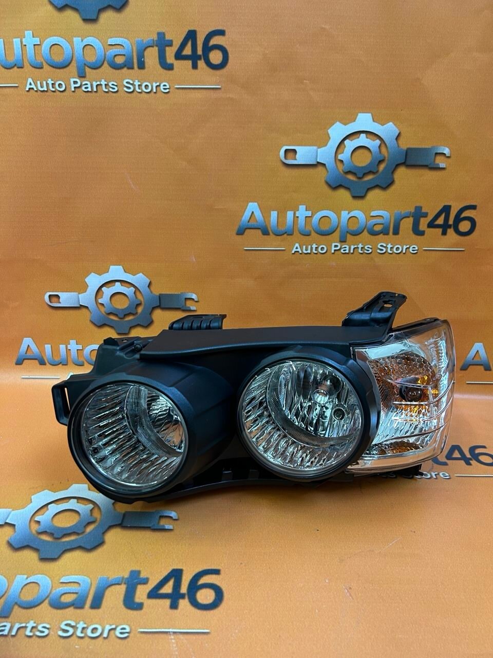 Фара левая черная Шевроле Авео Т300, Chevrolet Aveo T300