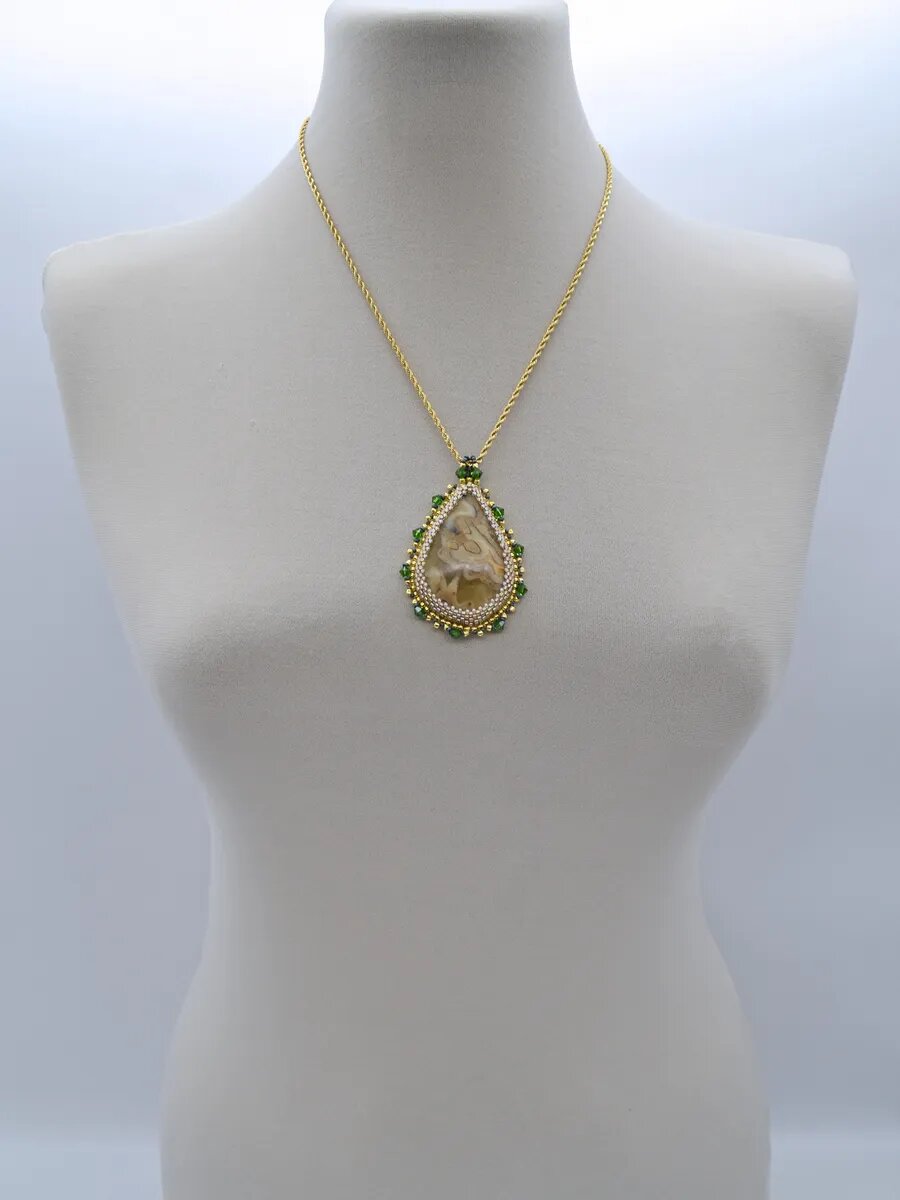 Колье, кристаллы Swarovski