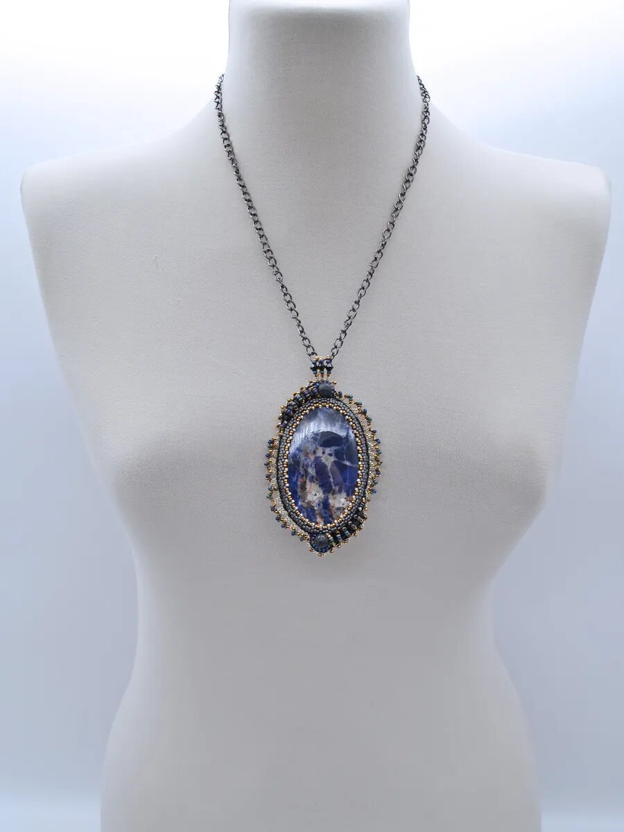 Колье, кристаллы Swarovski