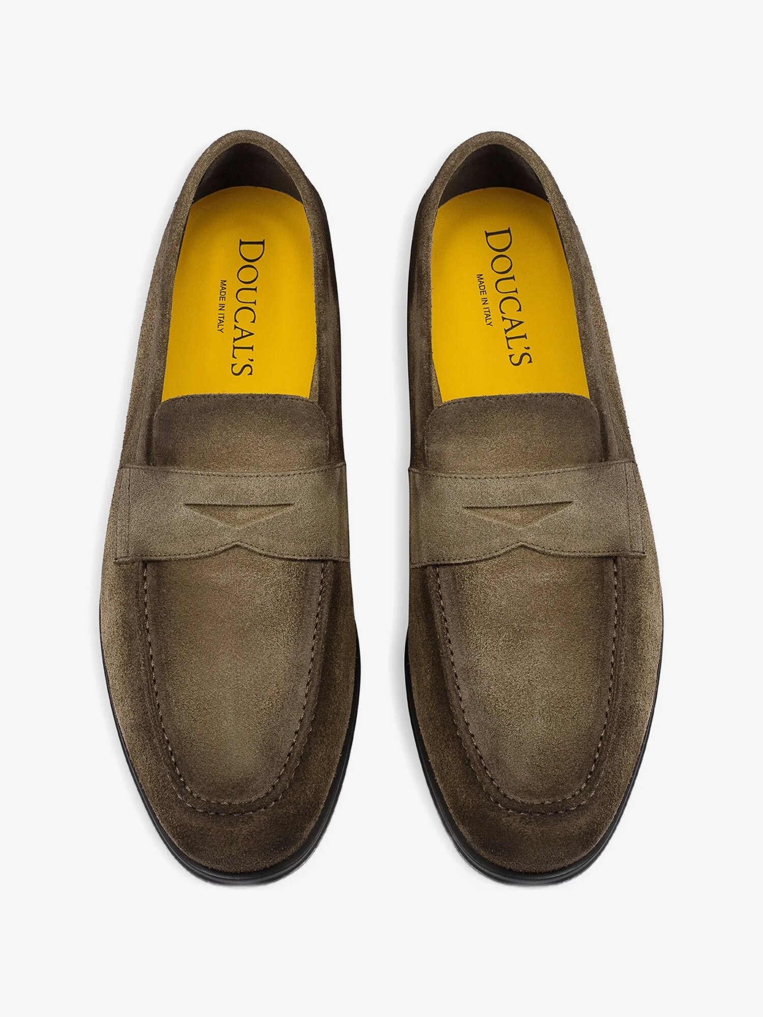 Лоферы Doucal's Suede loafers, размер 44, brown — фото 1