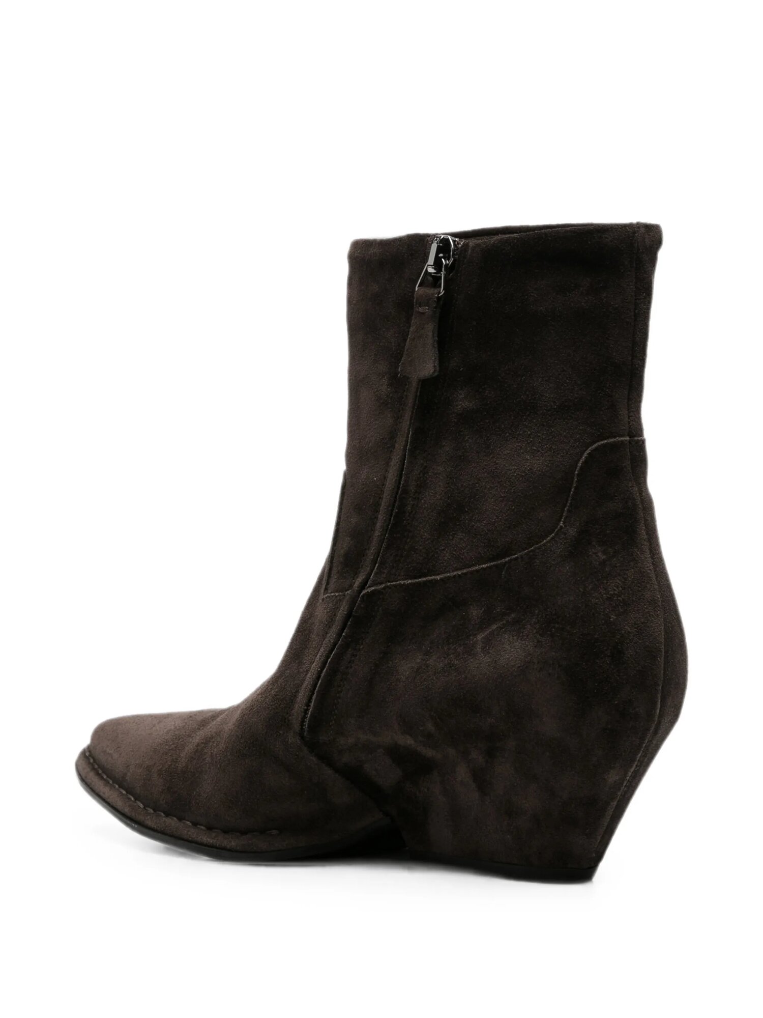 Ботинки DELCARLO Suede pointed-toe ankle boots, размер 39, коричневый — фото 1