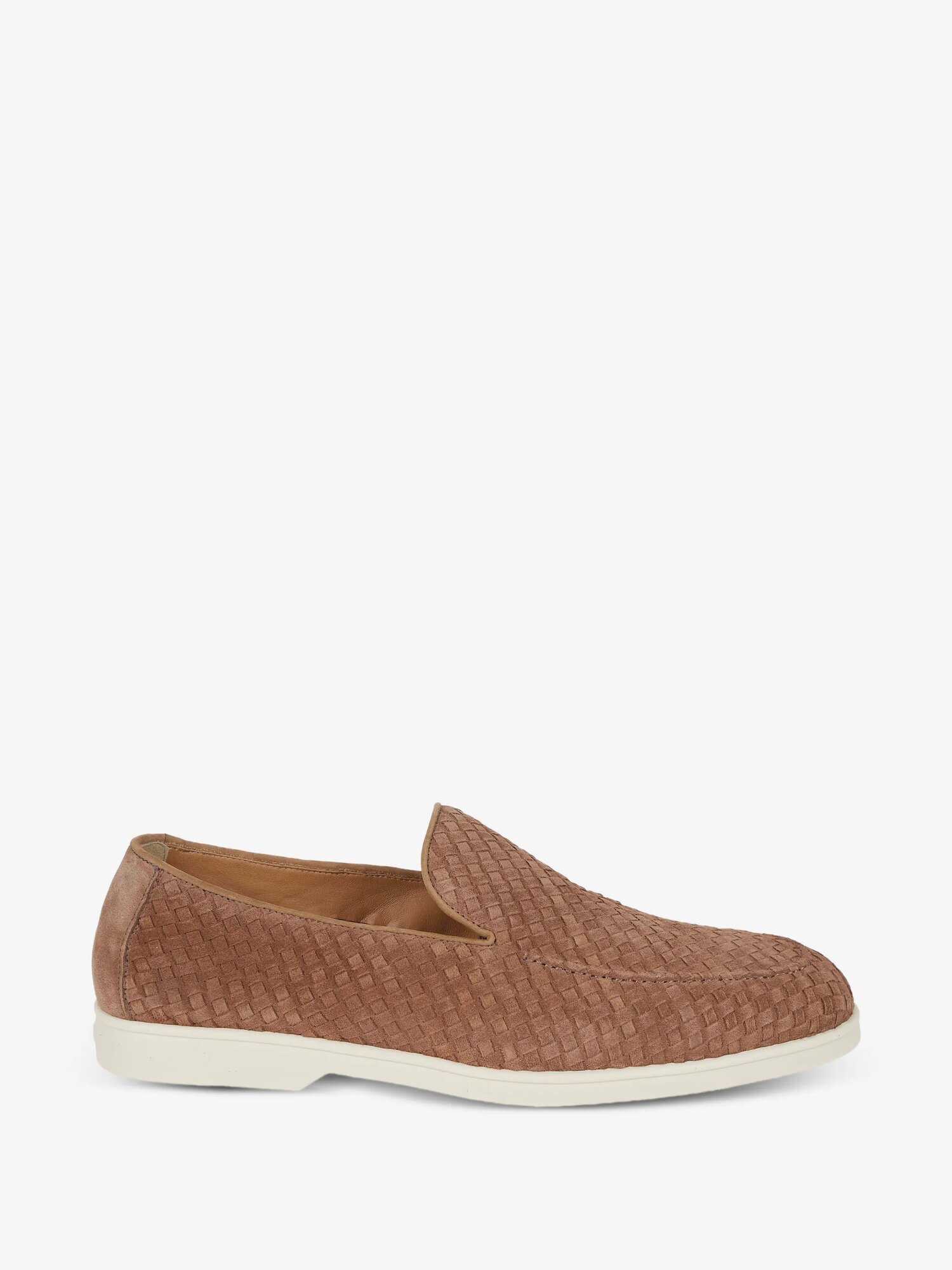 Лоферы Woven suede loafers