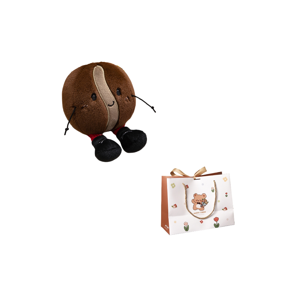 OU DI PIG Кофейное зерно Кукла Плюшевый Украшение 15 см Высокий 15CM