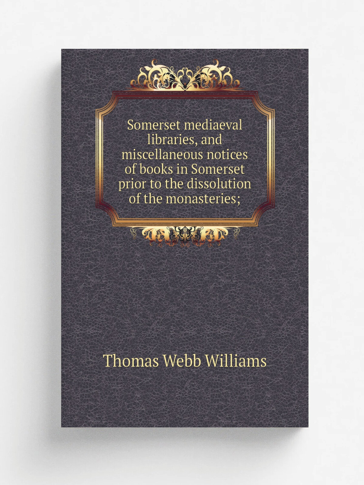 Somerset mediaeval libraries, and miscellaneous notices of books in Somerset prior to the dissolution of the monasteries;