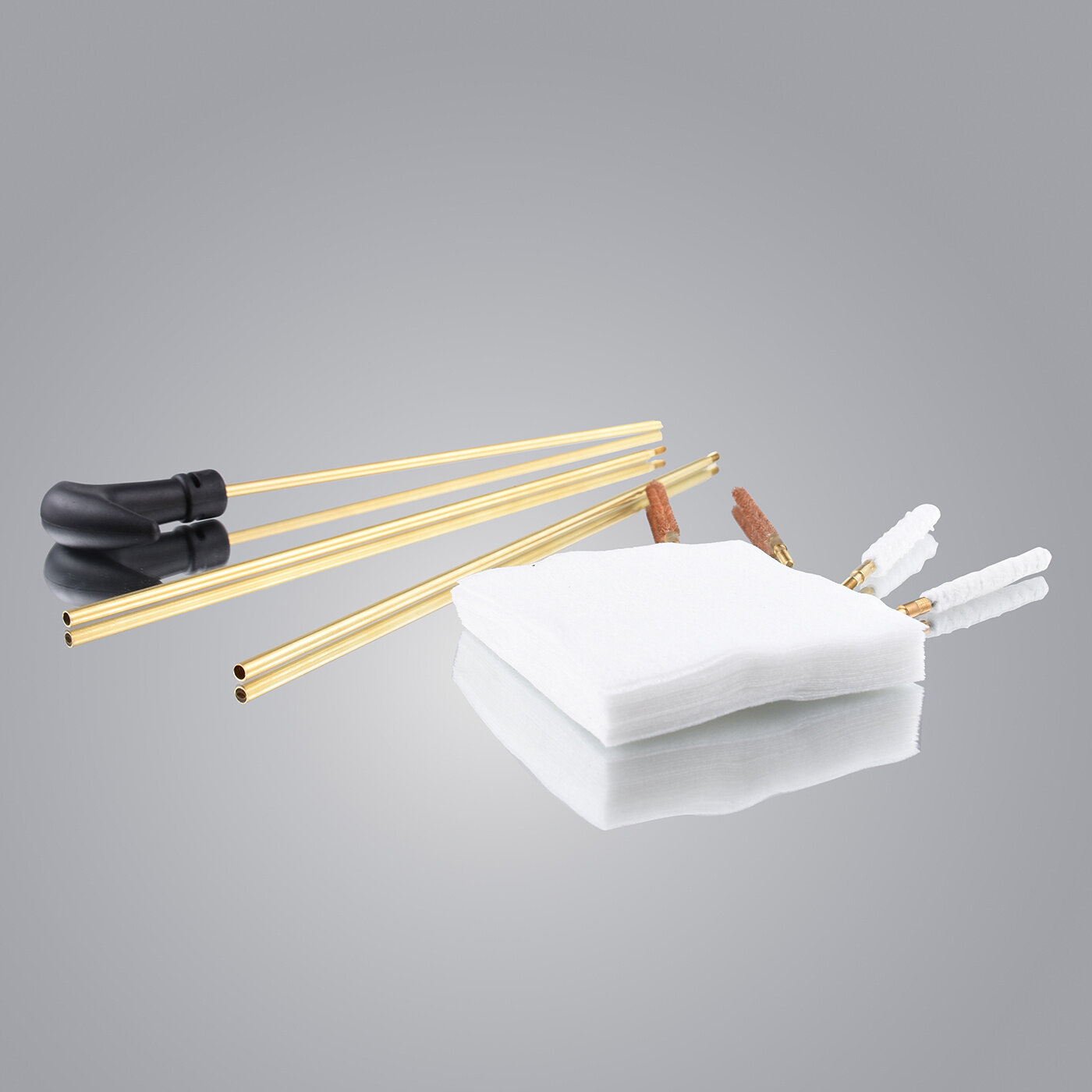 Большой универсальный набор для чистки ствола охотничьего оружия с латунным шомполом, для калибров .177 и .22 LR