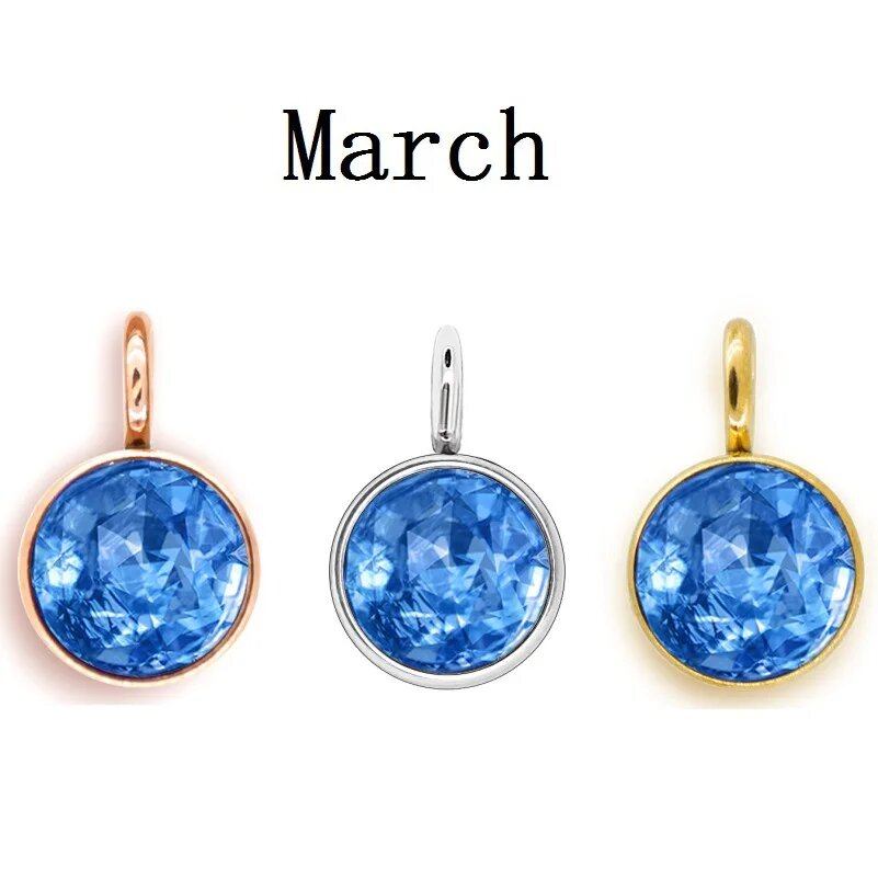 Подвески из нержавеющей стали, серебристого цвета silver, Синий, blue