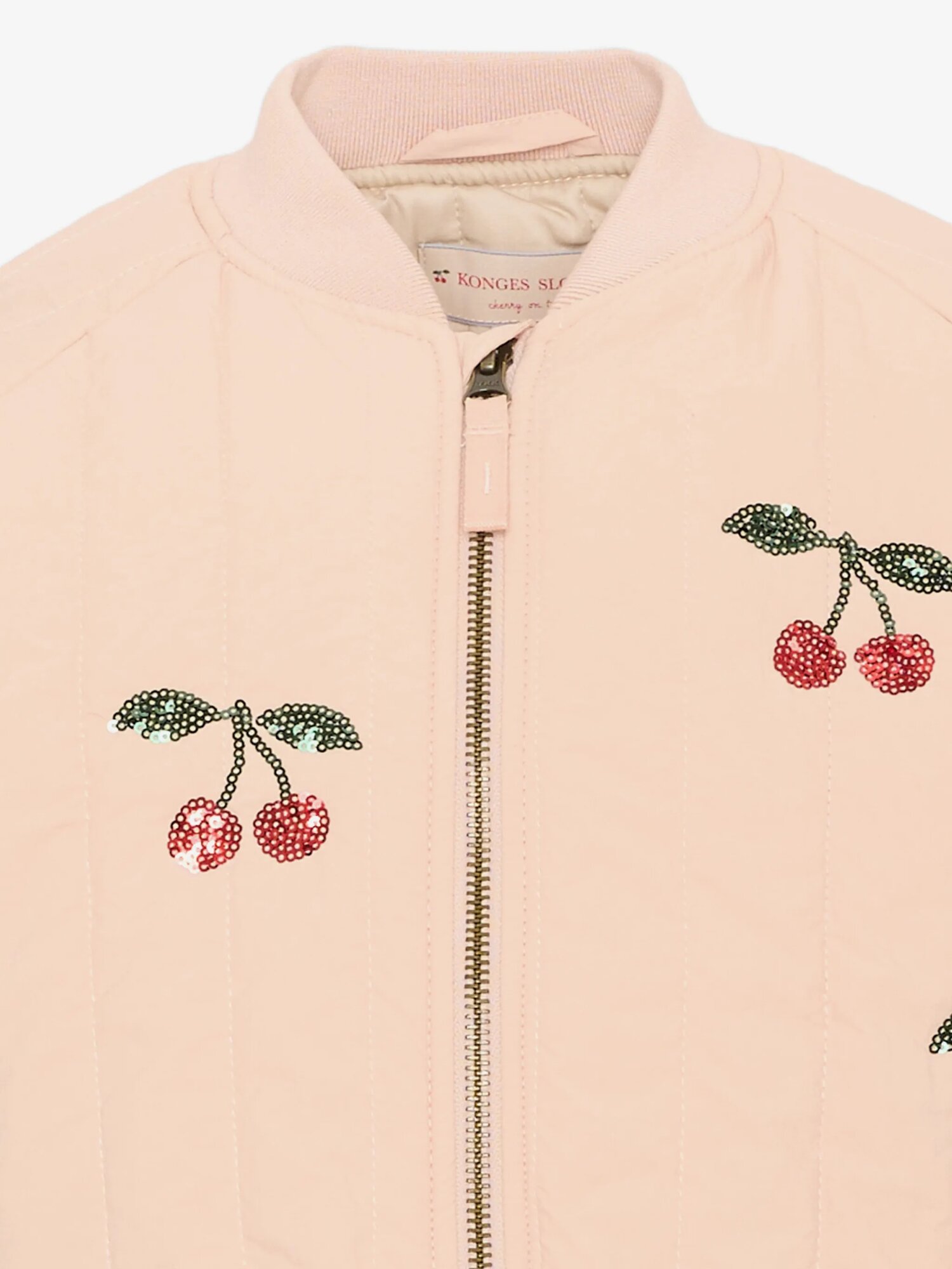 Куртка Konges Slojd Juno sequin-embellished quilted bomber jacket, размер 104 — фото 1