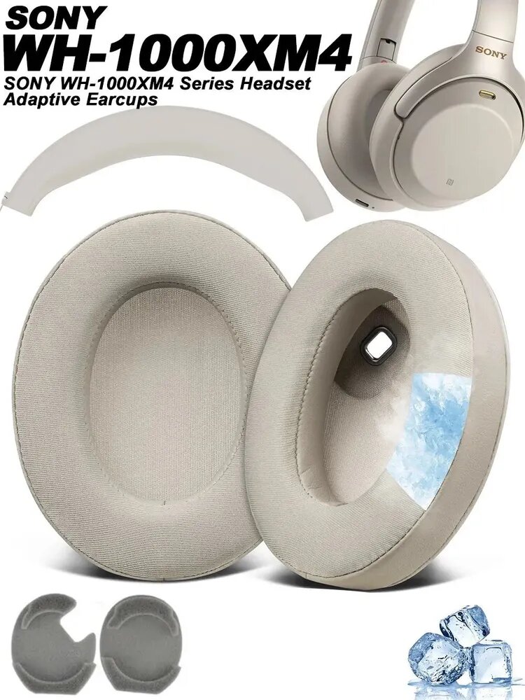 Амбушюры SONY WH-1000XM4 Белковая кожа & пена с памятью