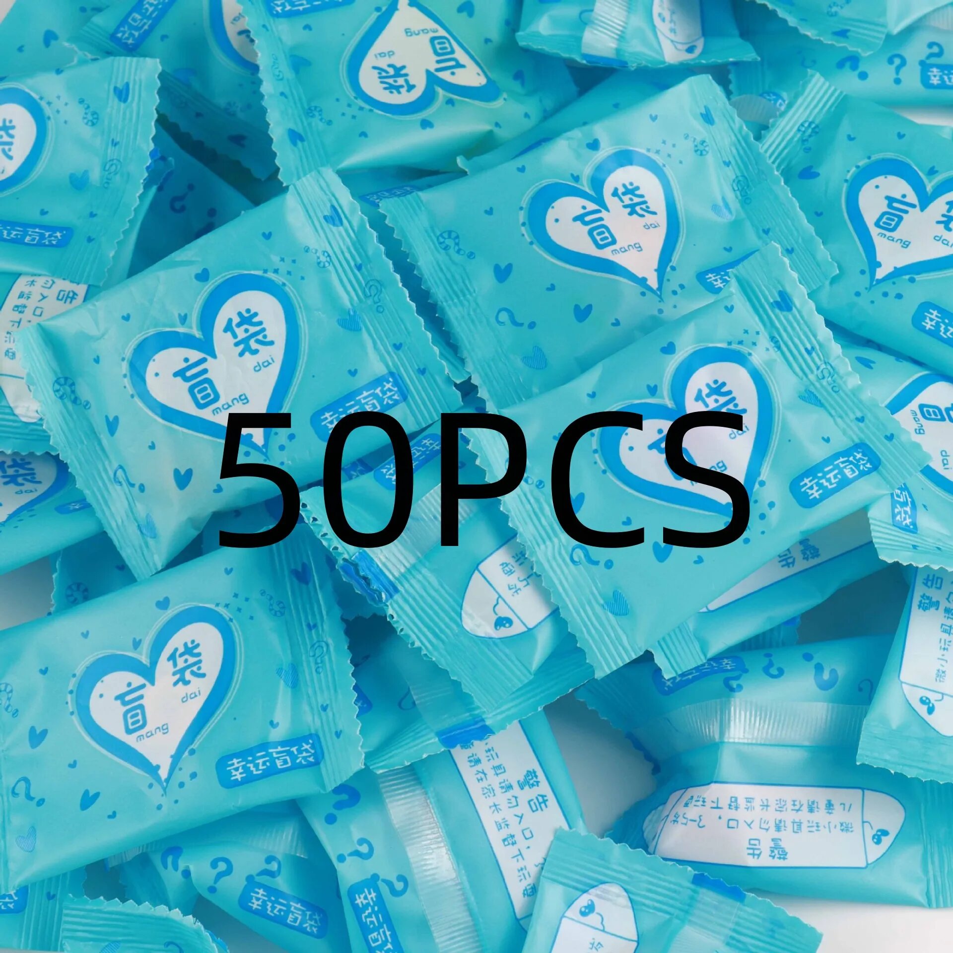 Миниатюрные стеклянные бутылочки для декора (20/50 шт.) 50PCS Blue