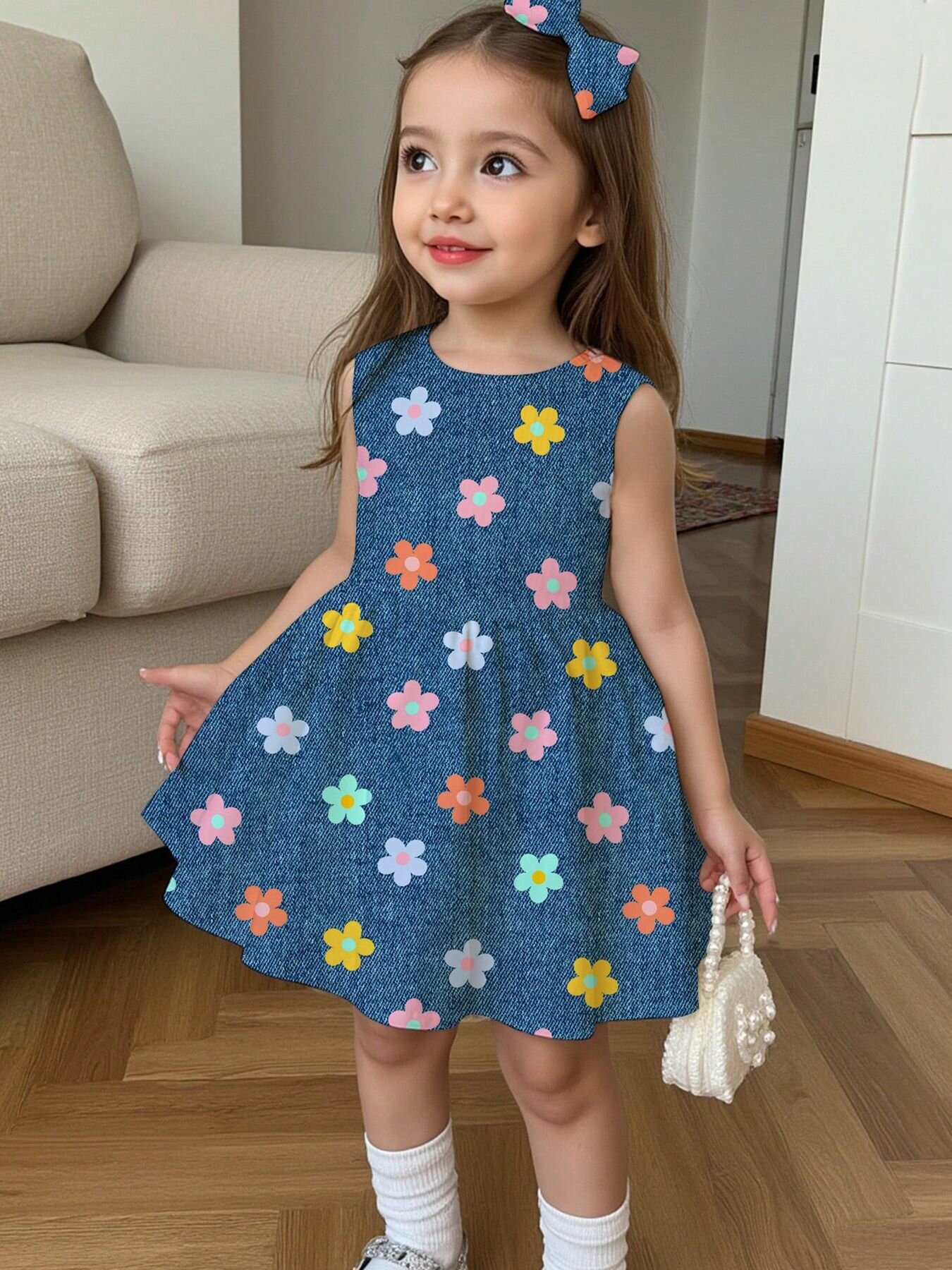 Платье ROMIKY Базовая коллекция, размер 7Y, navy blue