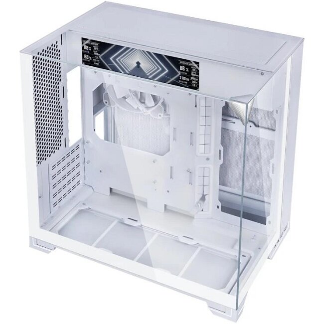 Корпус Mini-Tower Lian Li O11 Vision-M Digital, LCD, Micro-ATX, белый (G99. O11VMDW. R0)