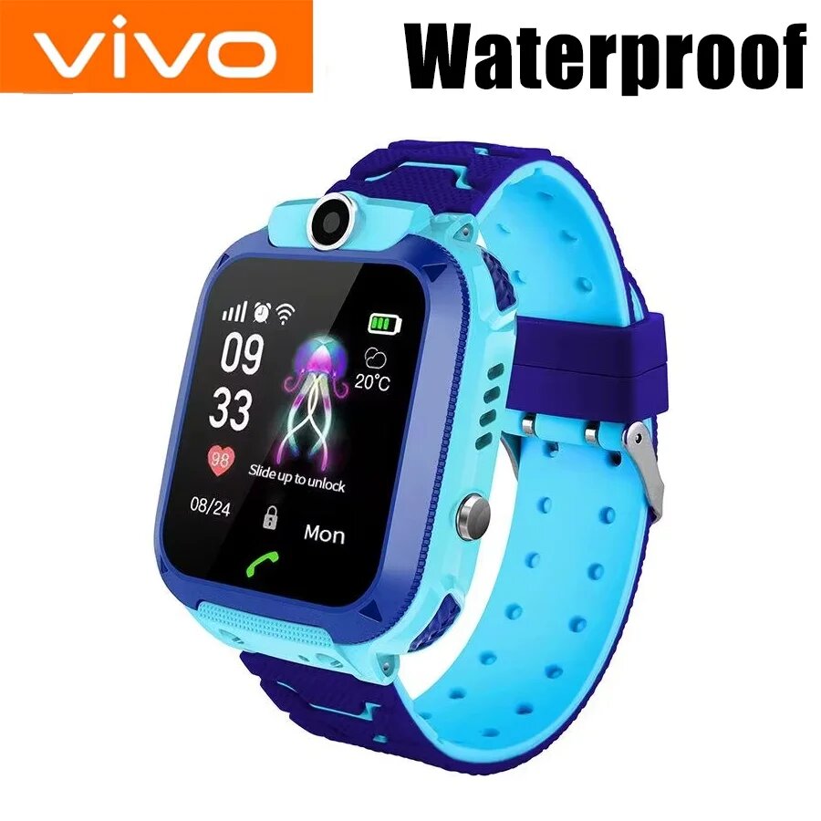 VIVO Детские умные часы Blue Waterproof