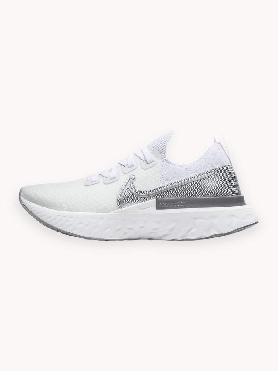 Кроссовки NIKE React Infinity Run Flyknit 1, размер EU 36.5 стопа (23CM), белый,