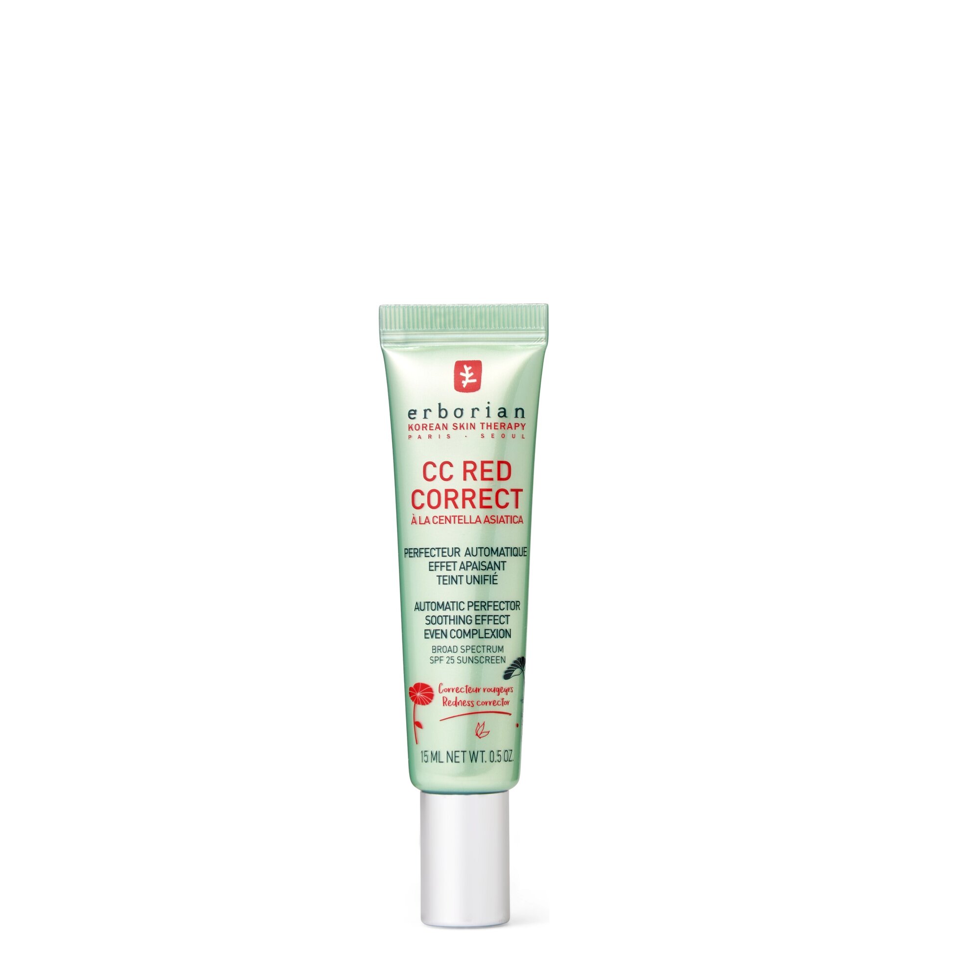 Erborian CC RED CORRECT, CC Крем для лица Корректирующий, 15 мл