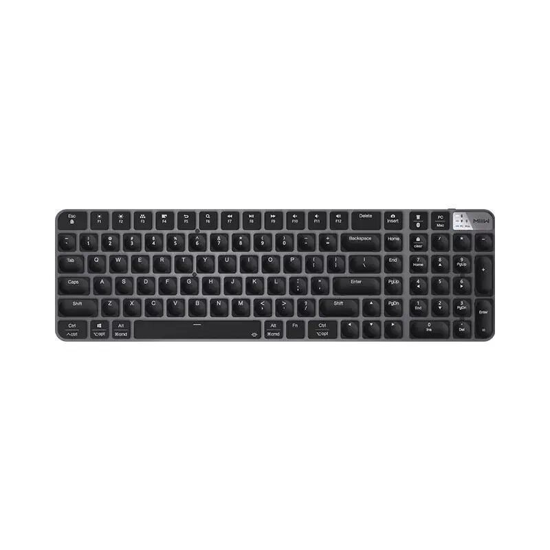 MIIIW Игровая клавиатура беспроводная Dual-mode low-shaft mechanical PRO(MWWMKP01) Brown switch, черно-серый
