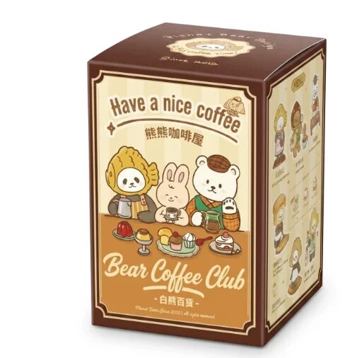 Фигурки-сюрпризы Bear Coffee Club Xiong Xiong Coffee House Luo Jiujiu 01