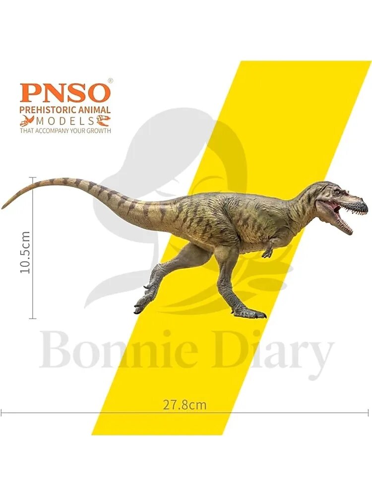 Фигурки "Динозавры" PNSO 72 Wally The Albertosaurus Модели доисторических динозавров, Упаковка в подарочную коробку, с плакатом