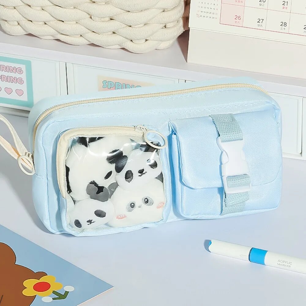 Пенал для канцелярии Pencil Bag Blue--Without Doll