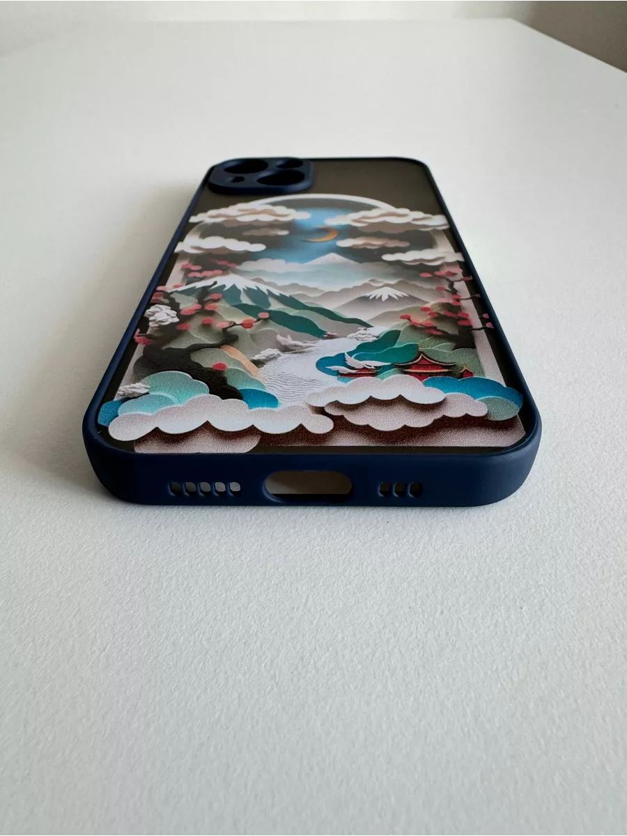 Чехол-Накладка для смартфона Apple iPhone 13, материал силикон, цвет синий — фото 1