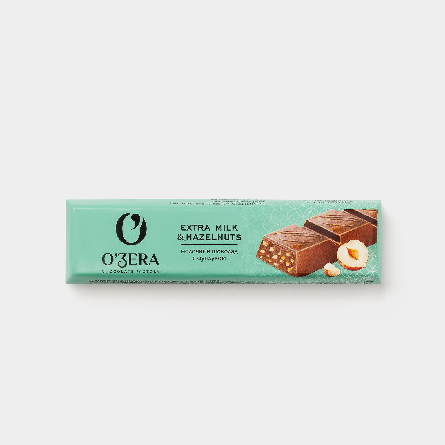 O'Zera, шоколад молочный Extra milk & Hazelnut, 45 г