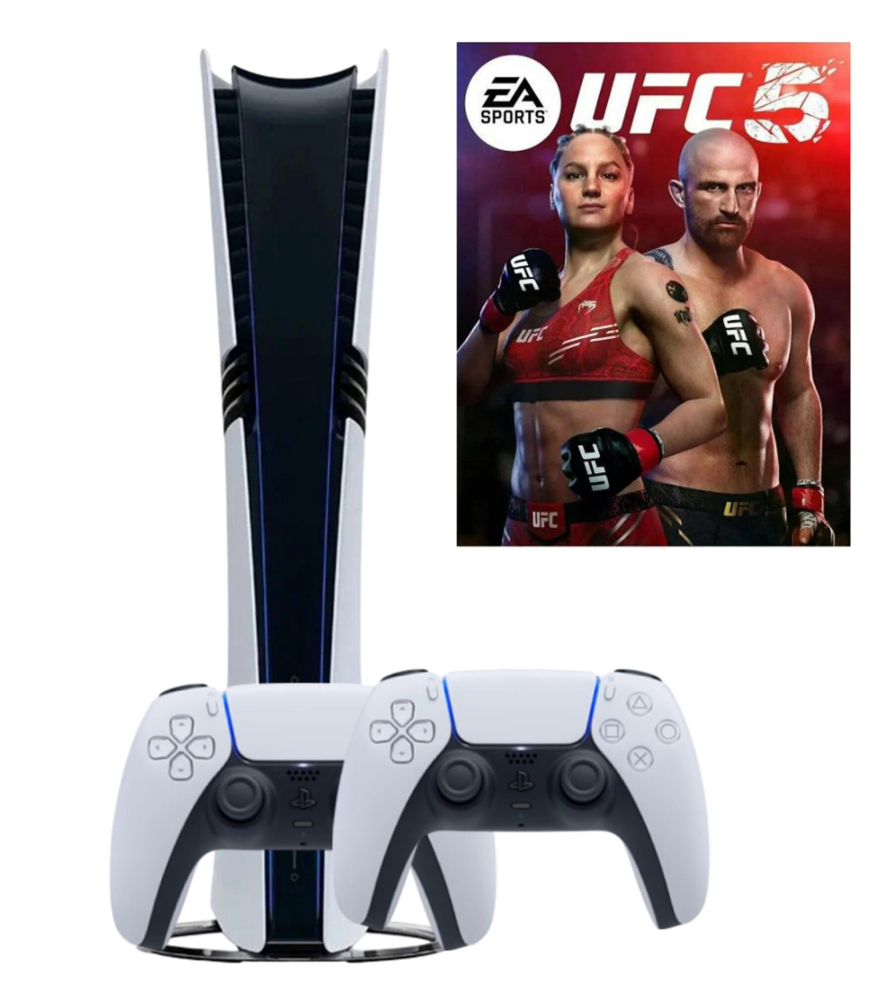 Игровая приставка PS5 Pro +игра UFC 5 + DualSense PS5 White