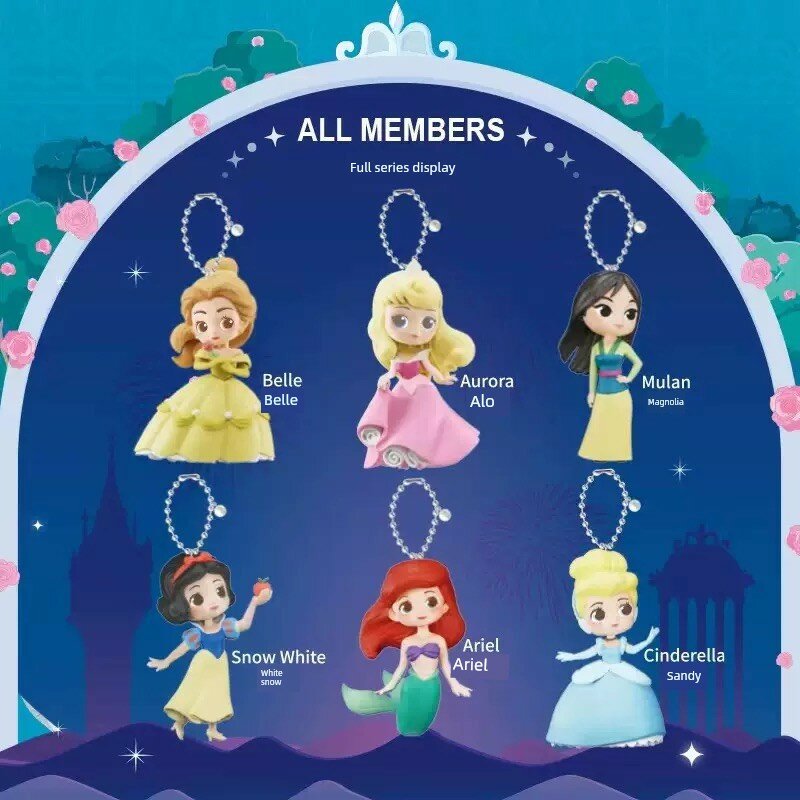 Брелок Miniso Disney Принцесса Брелок для Сумки Подвеска Декор Для Стола Сюрприз Коробка Случайный