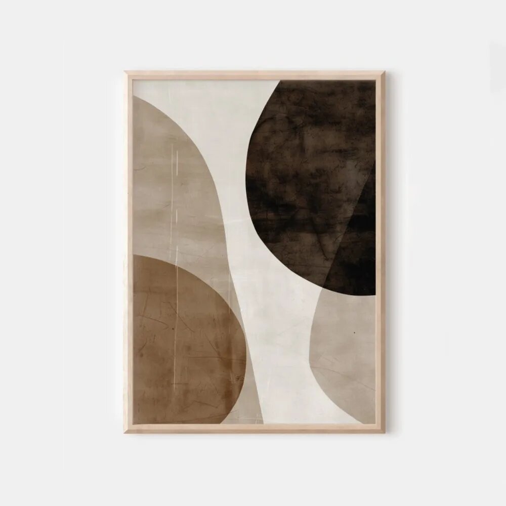 Абстрактная картина Emerald Beige TT1938-2, 20x30cm no frame