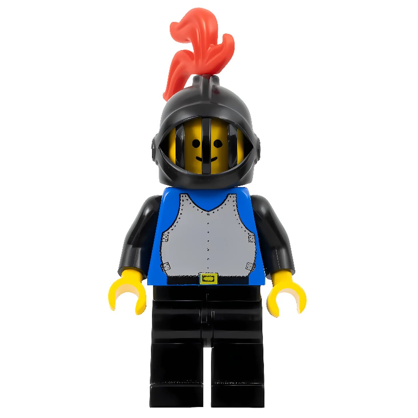 Минифигурка Lego Castle Breastplate - Blue with Black Arms, Black Legs, Black Grille Helmet, Red Plume cas231 U