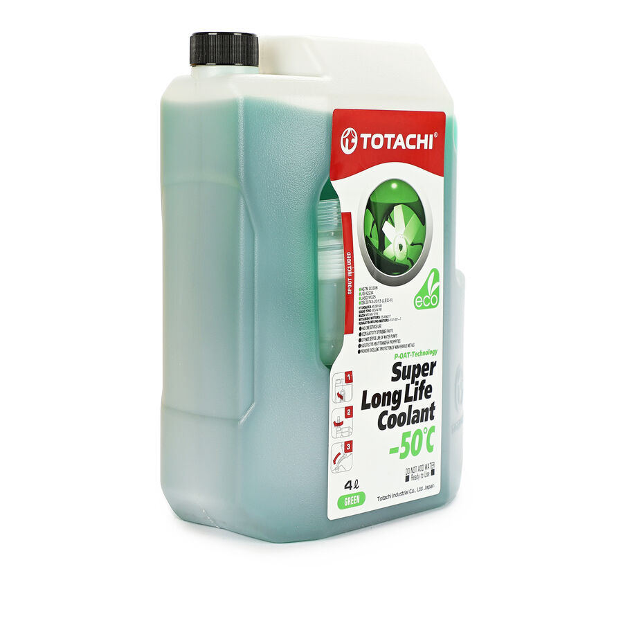 Жидкость Охлаждающая Низкозамерзающая Totachi Super Long Life Coolant Green -50C 4Л (TOTACHI 41704)