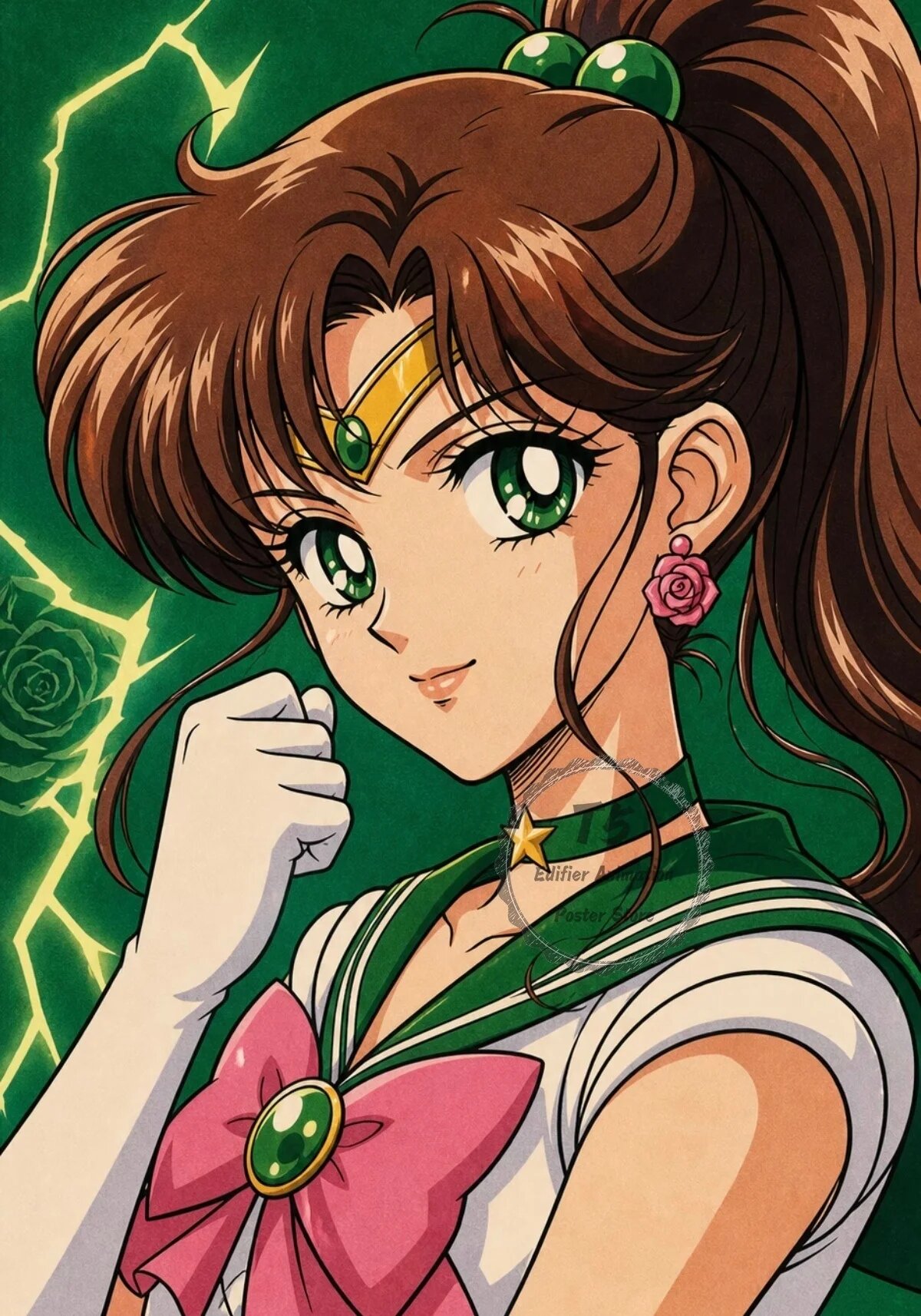 Bandai Sailor Moon Anime Canvas Poster T5-355-4, A3 30X42cm No Frame