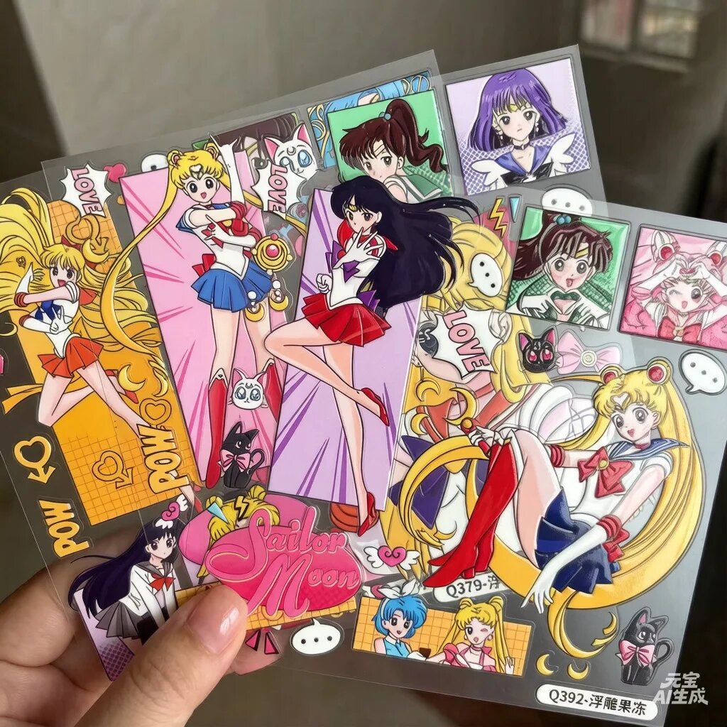 Набор наклеек Sailor Moon Bandai для скрапбукинга