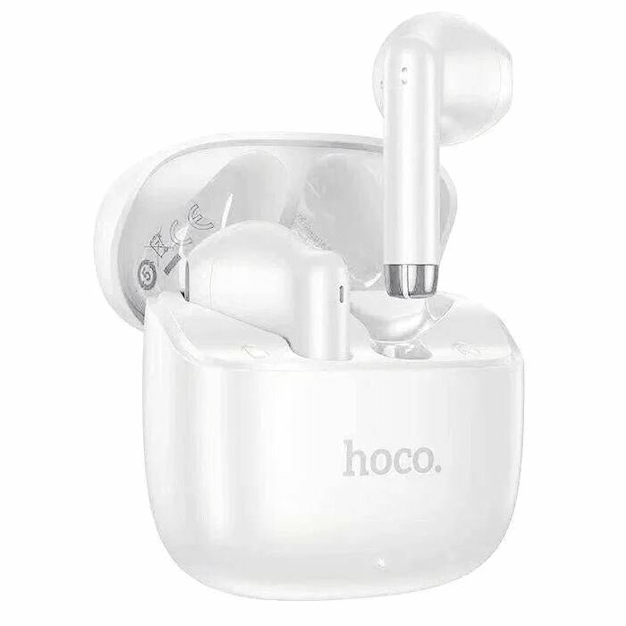 Bluetooth наушники вкладыши с микрофоном TWS Hoco EW205 беспроводная мобильная гарнитура, белые
