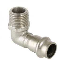 Угольник 90* с переходом на наруж. резьбу, нерж сталь VALTEC 15х1/2" VTi.953. I.001504
