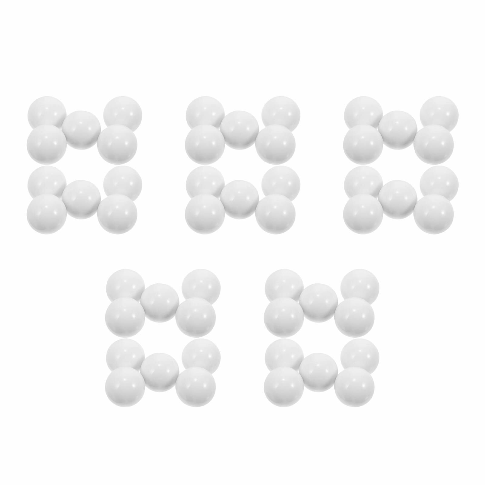 Набор из 50 белых акриловых шариков для рулетки 12-16 дюймов, аксессуары для игр и вечеринок