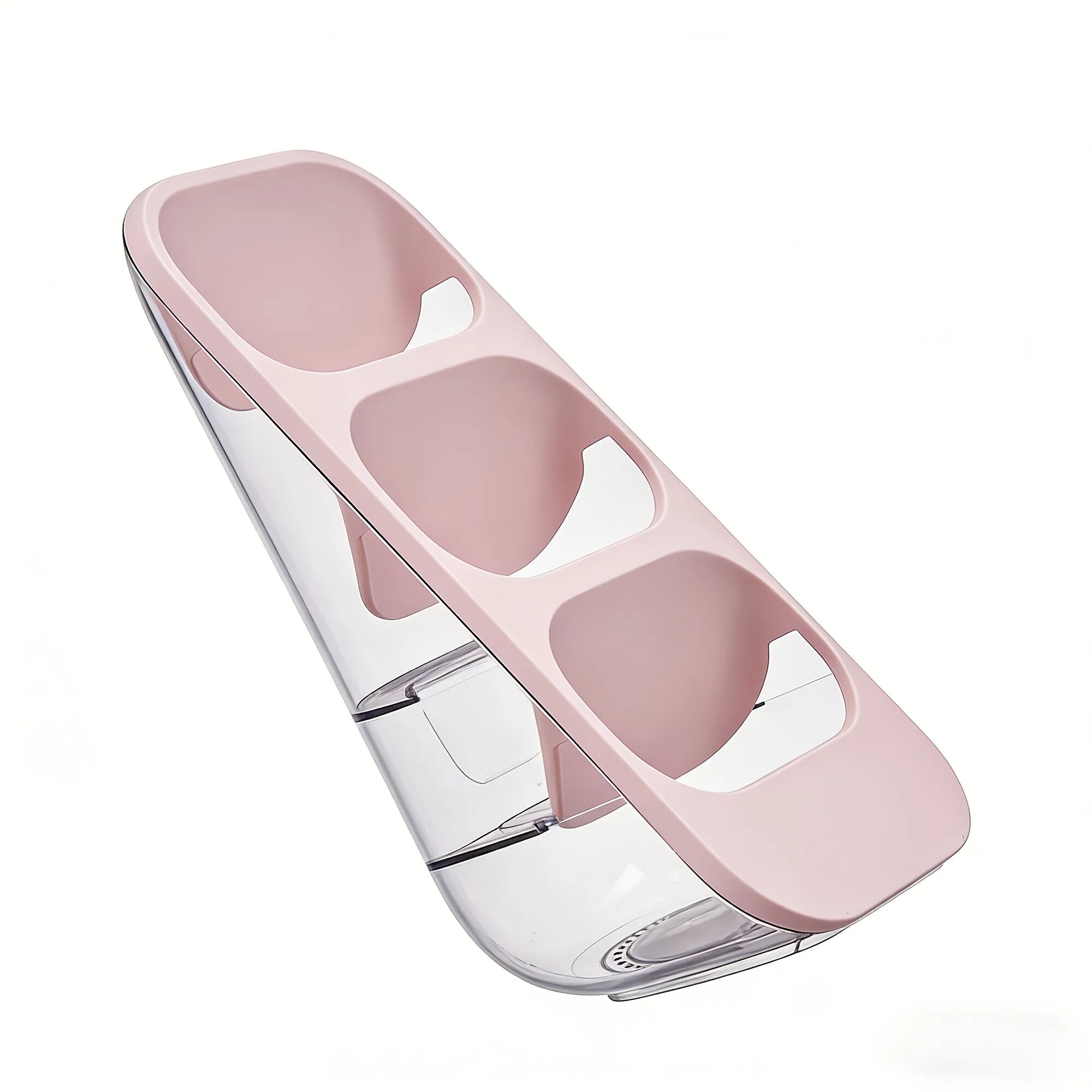 Пластиковый многоуровневый органайзер для косметики Pink