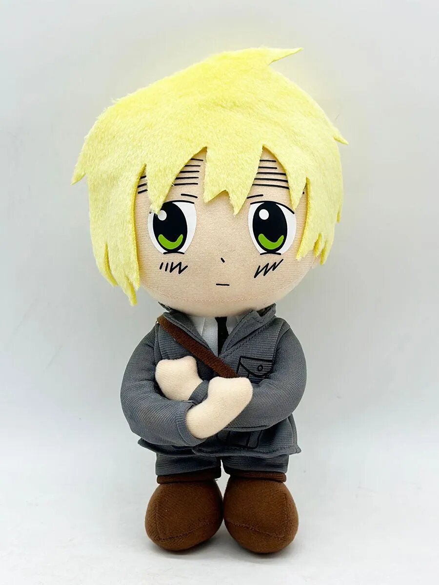 Мягкая игрушка Hetalia Axis Powers 28 см, плюшевая кукла, короткий плюш, желтый/серый