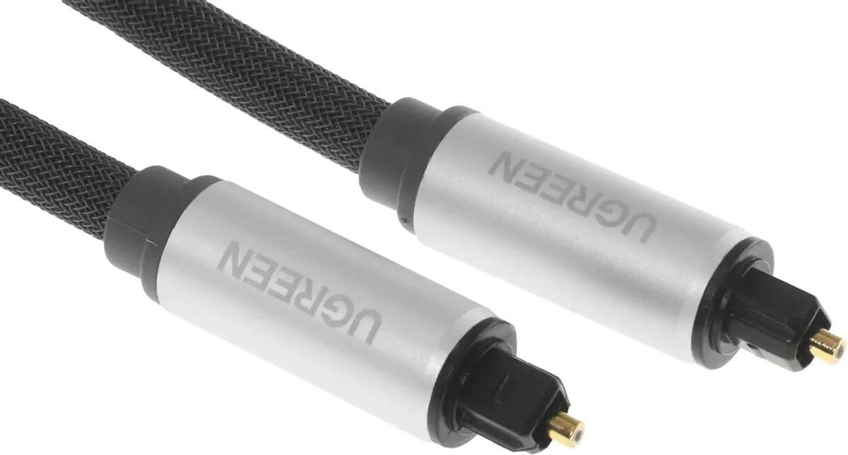 Кабель аудио UGREEN AV108, Toslink - Toslink, 1.5м, черный