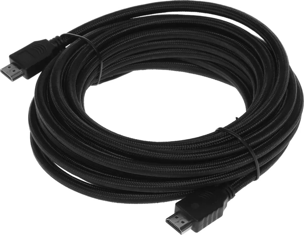 Кабель аудио-видео Cactus CS-HDMI.2-7, HDMI (m) - HDMI (m), ver 2.0, 7м, GOLD, черный
